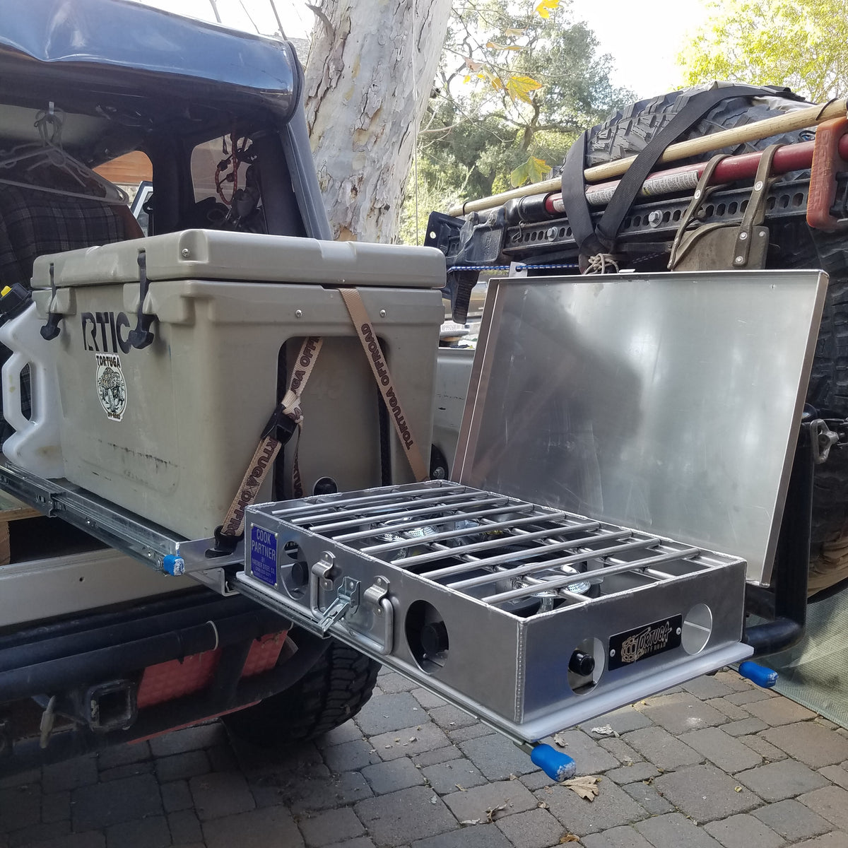 Cook Partner Stove 18" 2 burner w/windscreen – Tortuga Off Road LLC